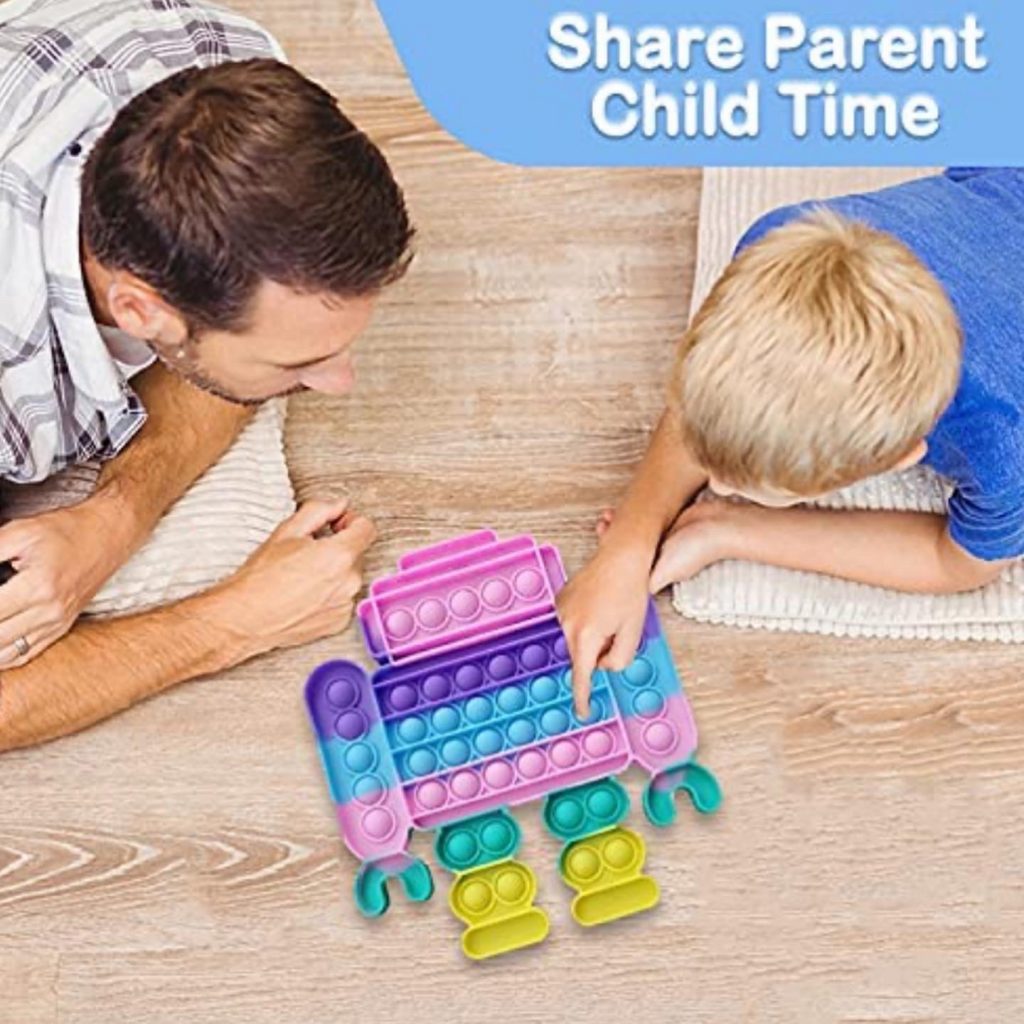 Unicorn Rainbow Push Pop It Bubble Fidget Toy ASMR Sensory TOY - PuppetBox