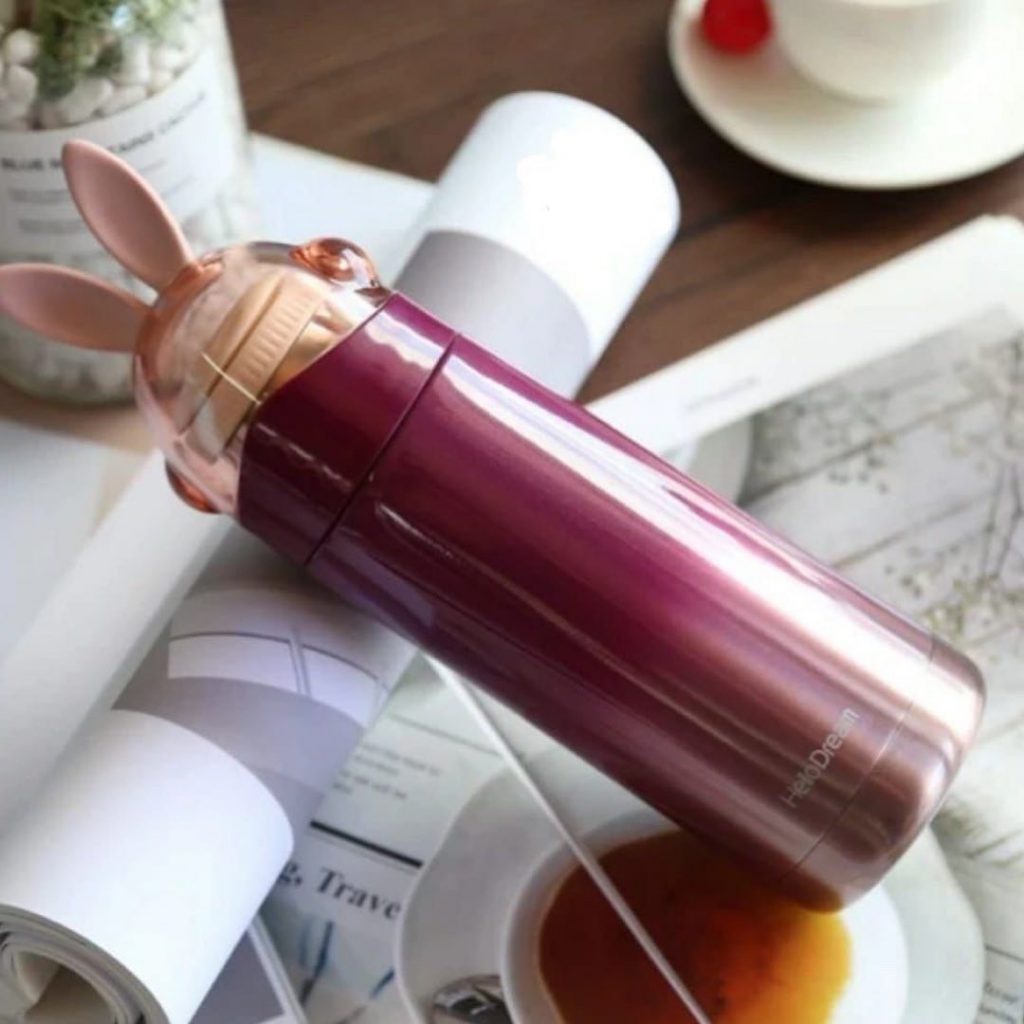 Sipper push button steel insulated bottles in ombre shades. - PuppetBox