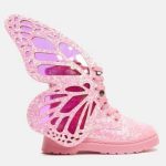 Butterfly Wing Shoes in Glitter Fabric - PuppetBox