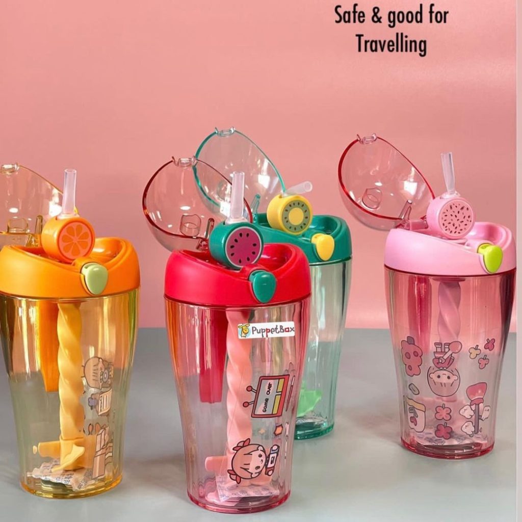 Sipper push button steel insulated bottles in ombre shades. - PuppetBox